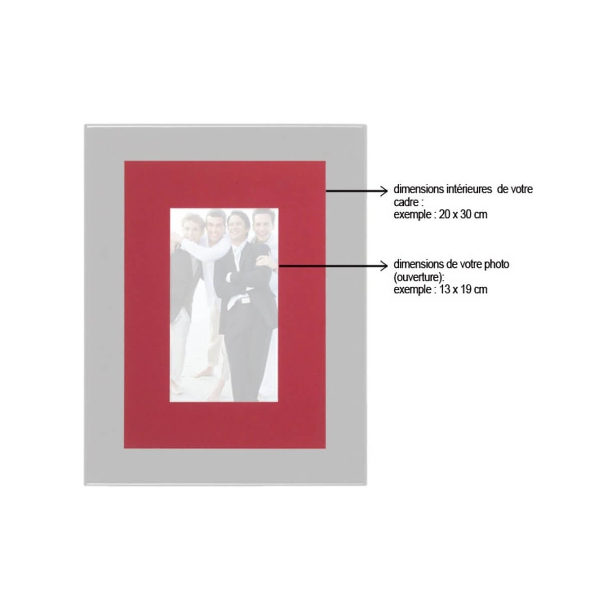 Passe-partout blanc Brio, plusieurs dimensions | Photoexpression