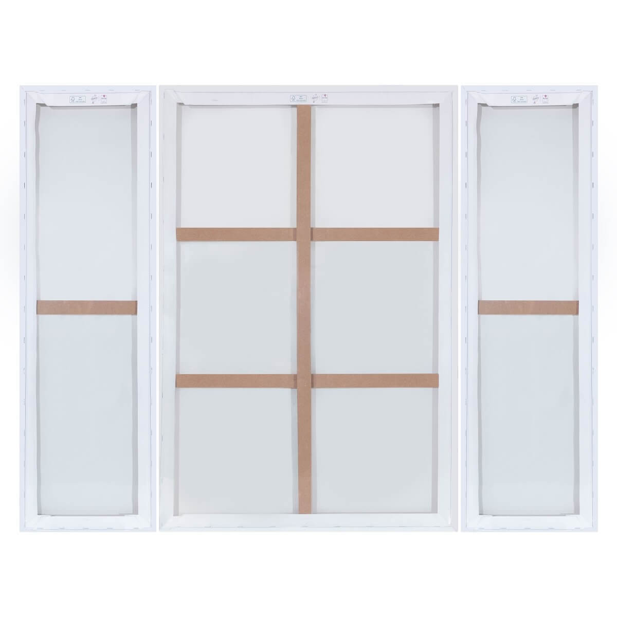 Triptyque sur toile chemin de plage 125x97 cm | Photoexpression