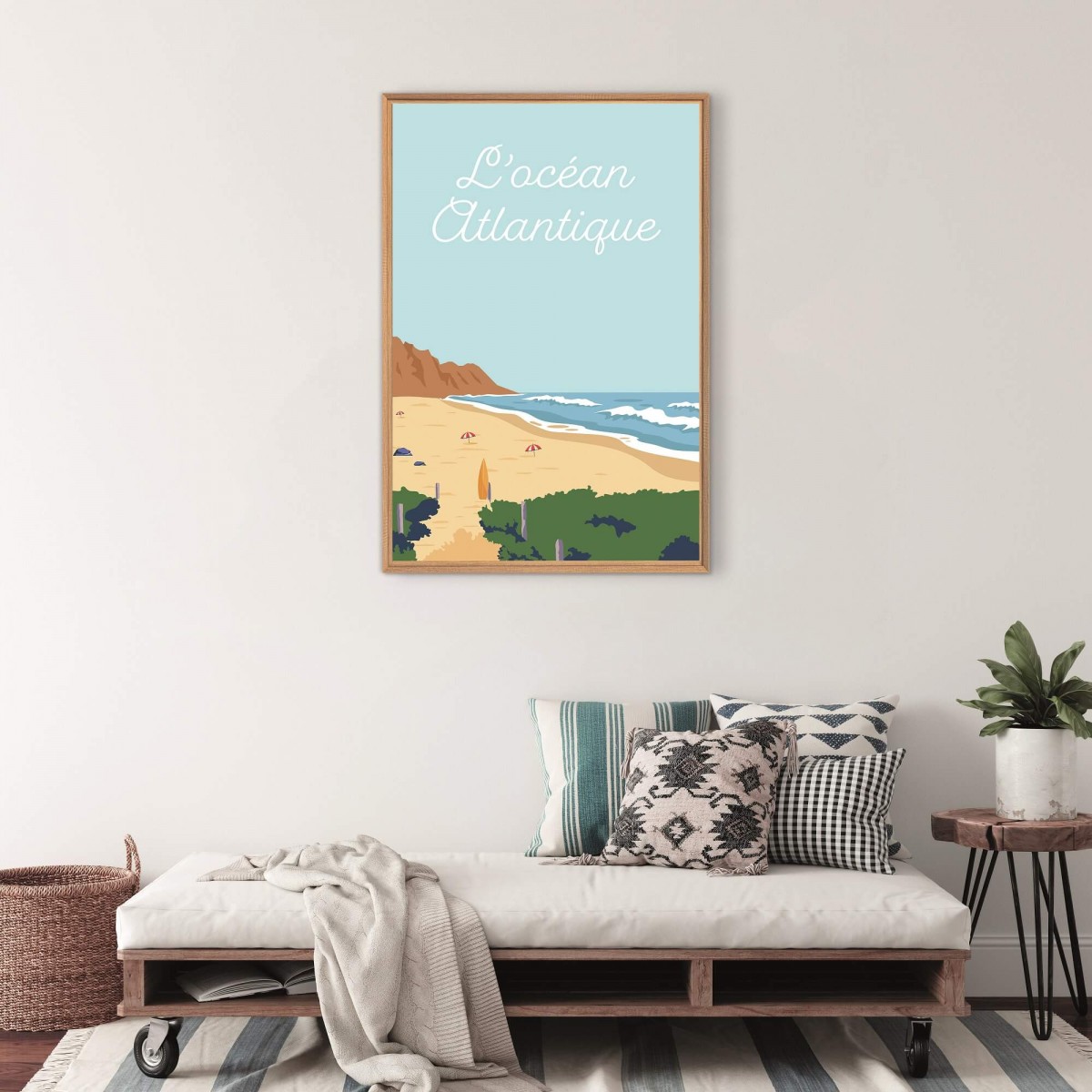 Tableau mural encadré océan atlantique 65x97 cm | Photoexpression